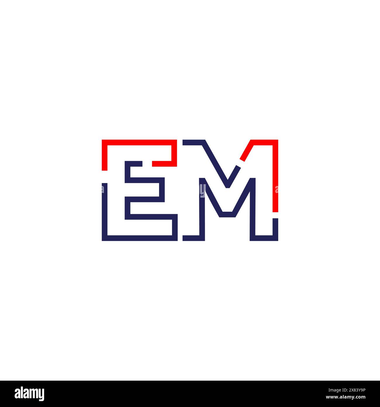 Em logo design hi-res stock photography and images - Alamy