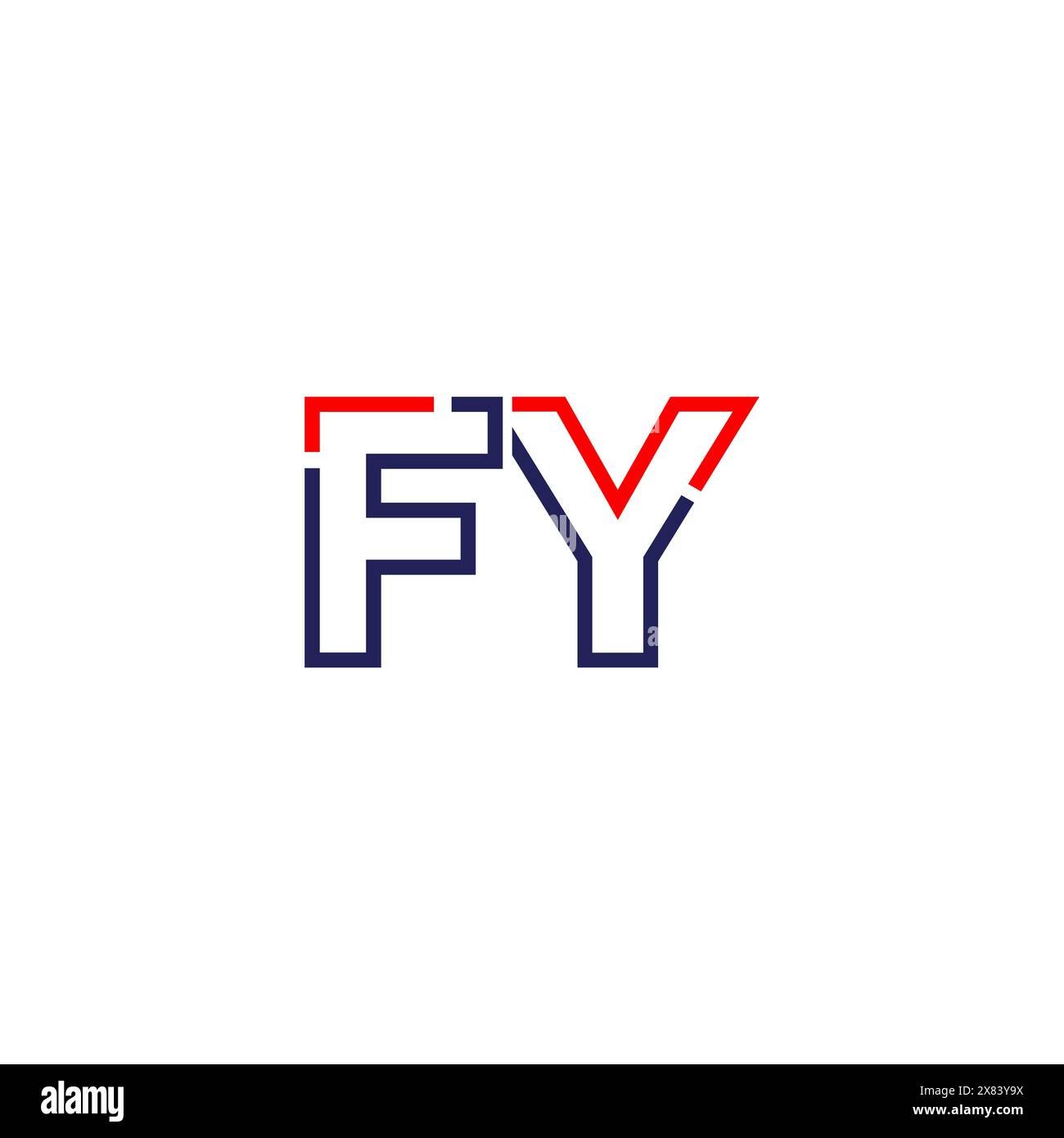FY tech logo concept design Stock Vector Image & Art - Alamy