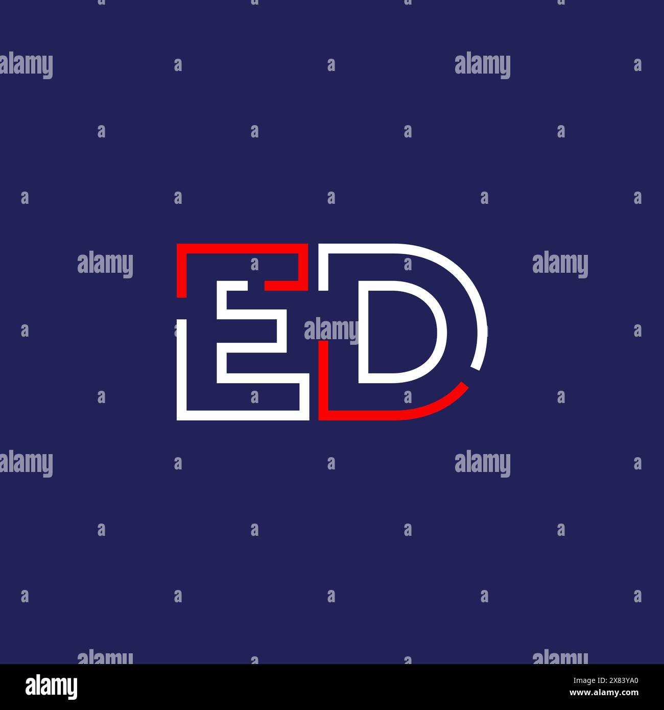 Ed logo design hi-res stock photography and images - Alamy