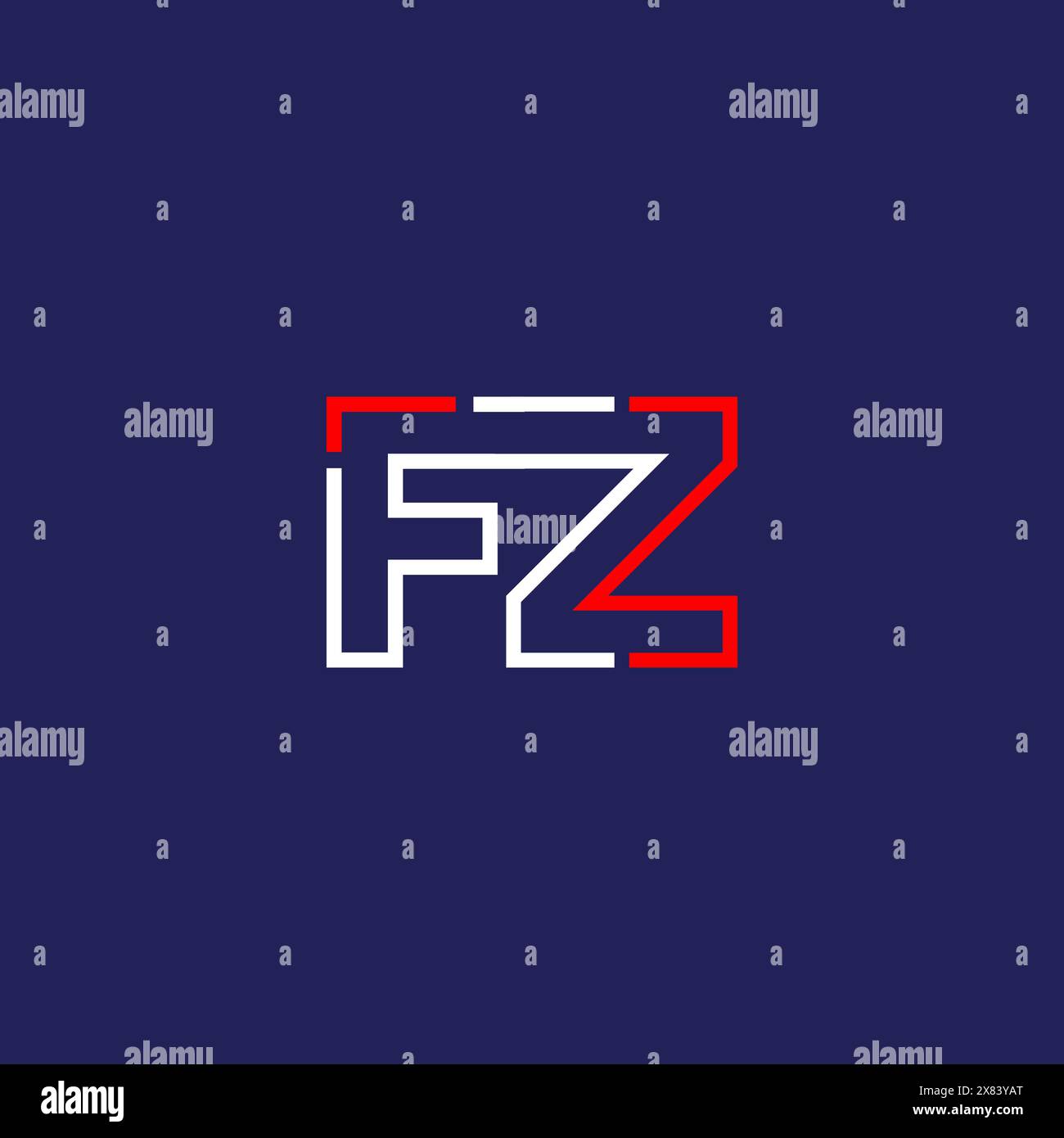 FZ tech logo concept design Stock Vector Image & Art - Alamy