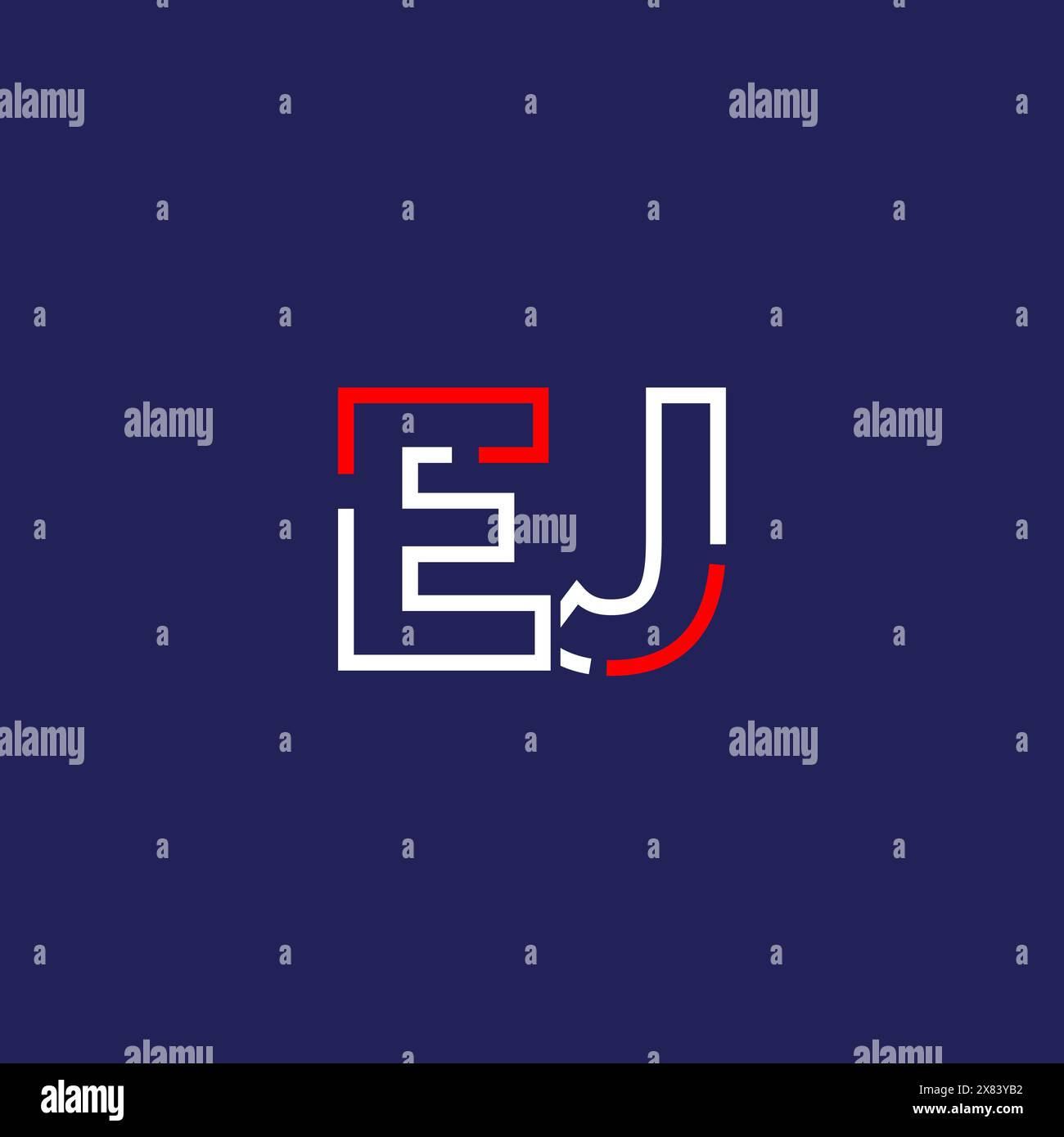 EJ tech logo concept design Stock Vector Image & Art - Alamy