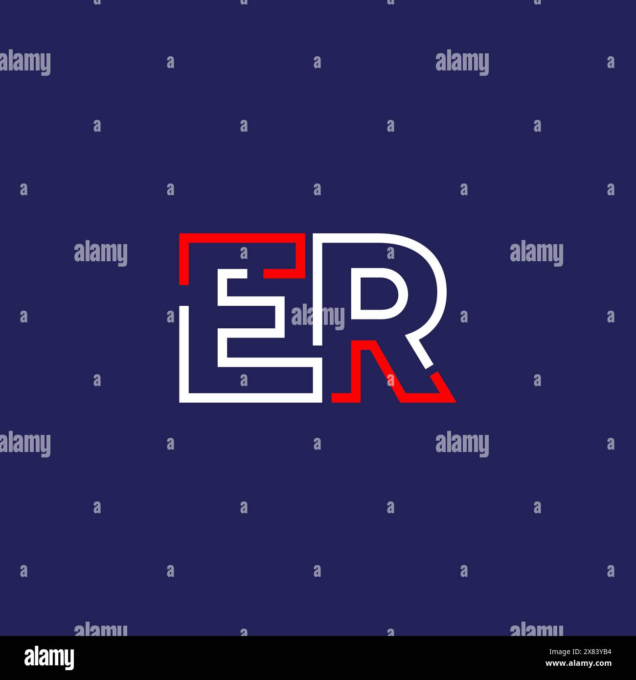 ER tech logo concept design Stock Vector Image & Art - Alamy