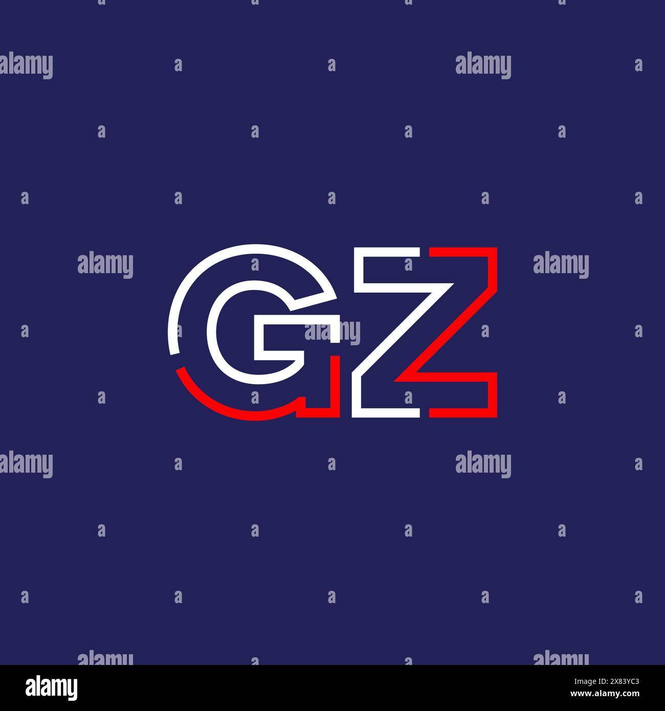GZ tech logo concept design Stock Vector Image & Art - Alamy