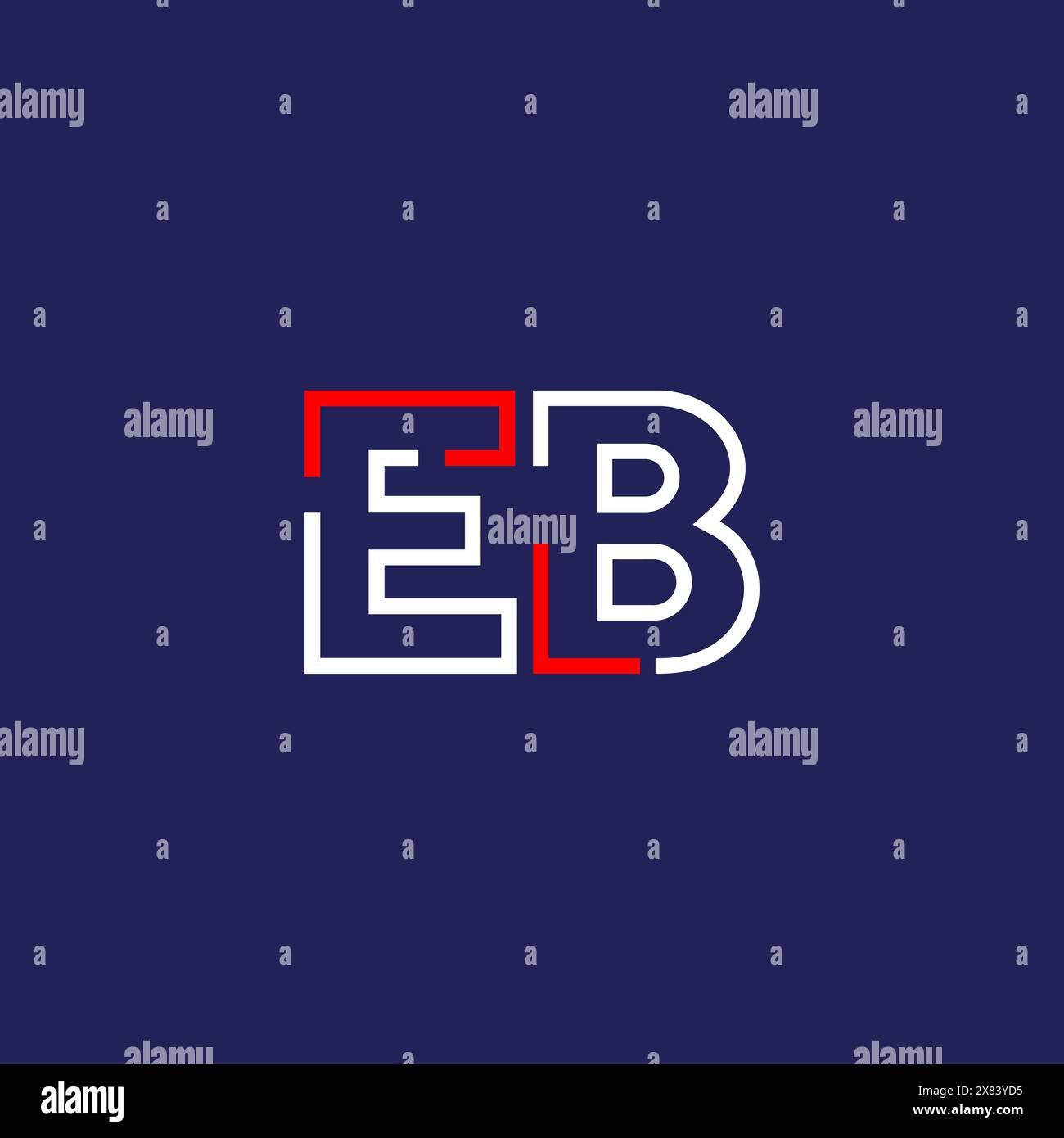 EB tech logo concept design Stock Vector Image & Art - Alamy