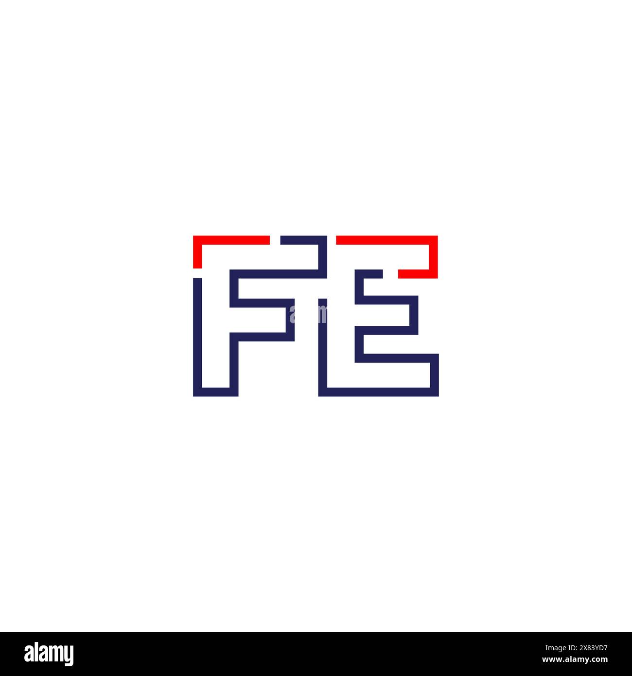 Fe logo design hi-res stock photography and images - Alamy