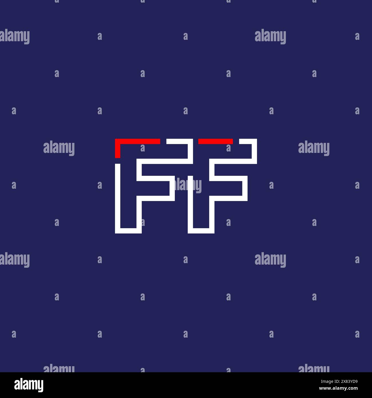 Ff logo design hi-res stock photography and images - Alamy