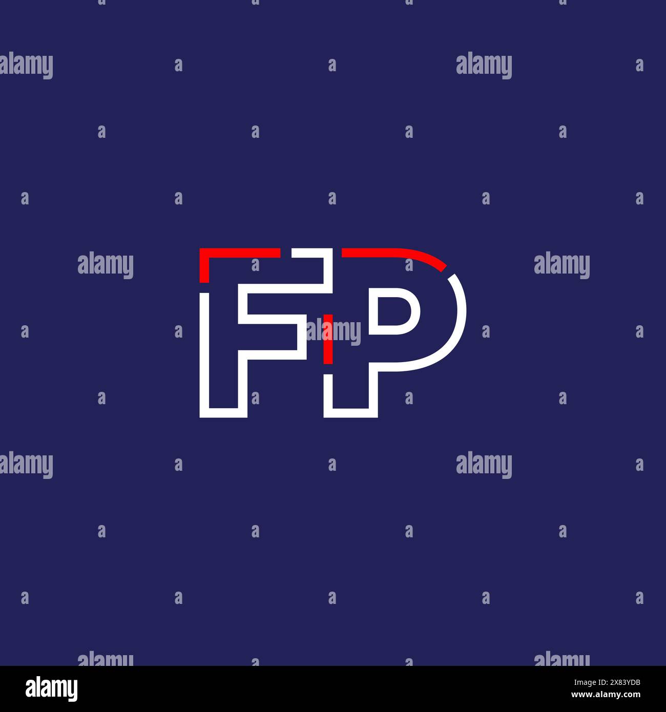 FP tech logo concept design Stock Vector Image & Art - Alamy