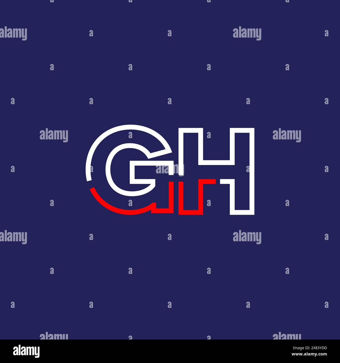 Gh logo design hi-res stock photography and images - Alamy