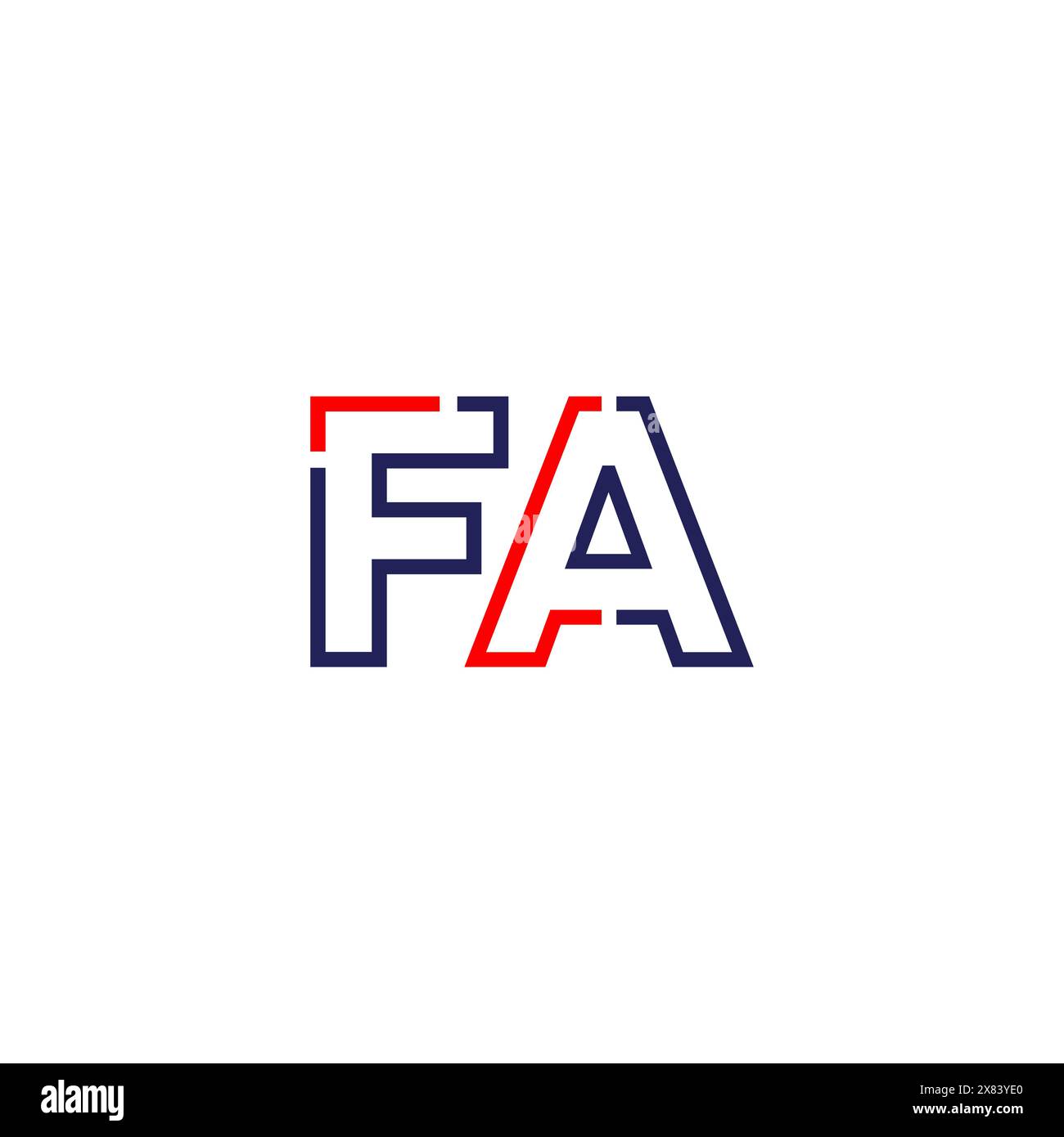 Fa logo design hi-res stock photography and images - Alamy