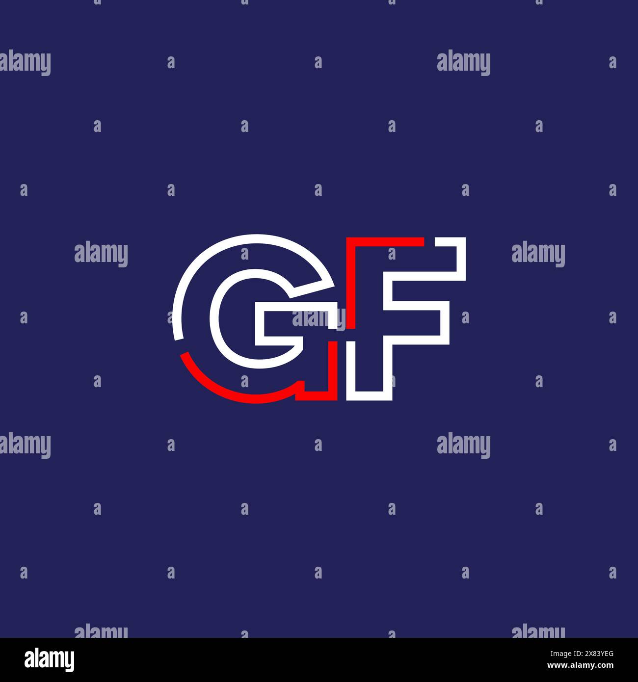 GF tech logo concept design Stock Vector Image & Art - Alamy