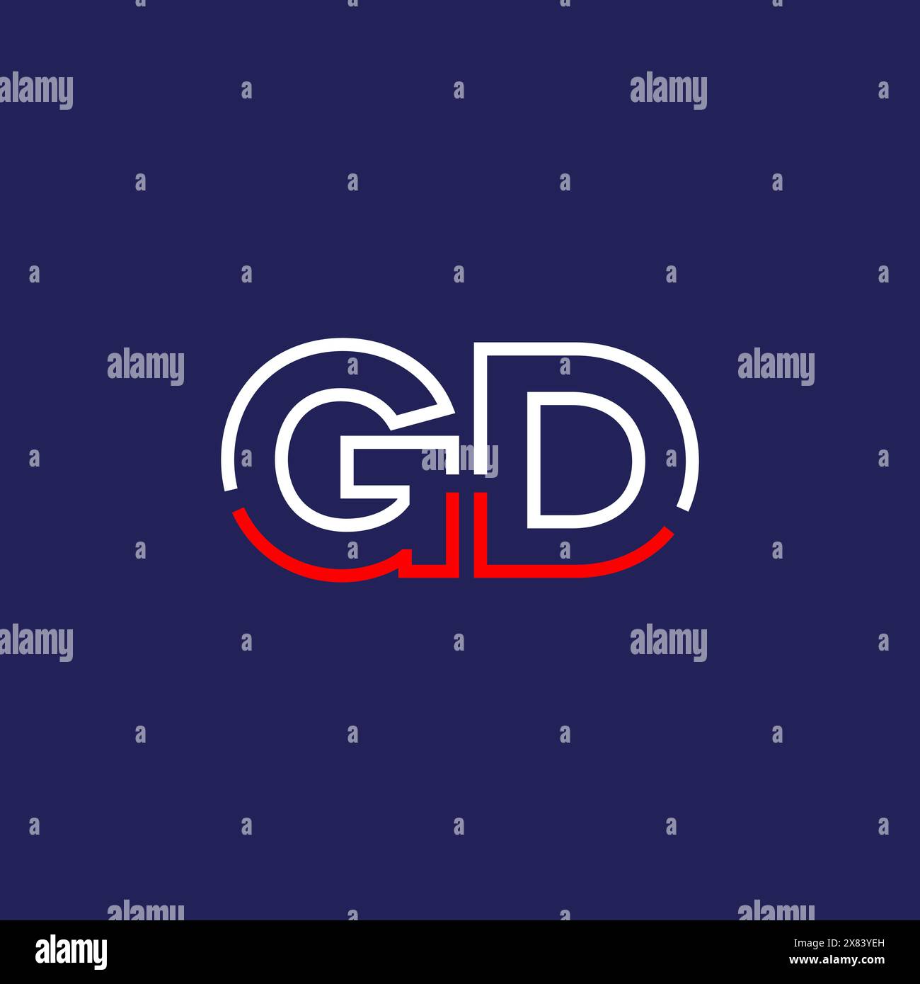Gd logo design hi-res stock photography and images - Alamy
