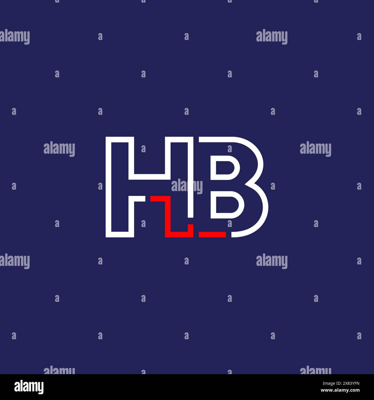 HB tech logo concept design Stock Vector Image & Art - Alamy