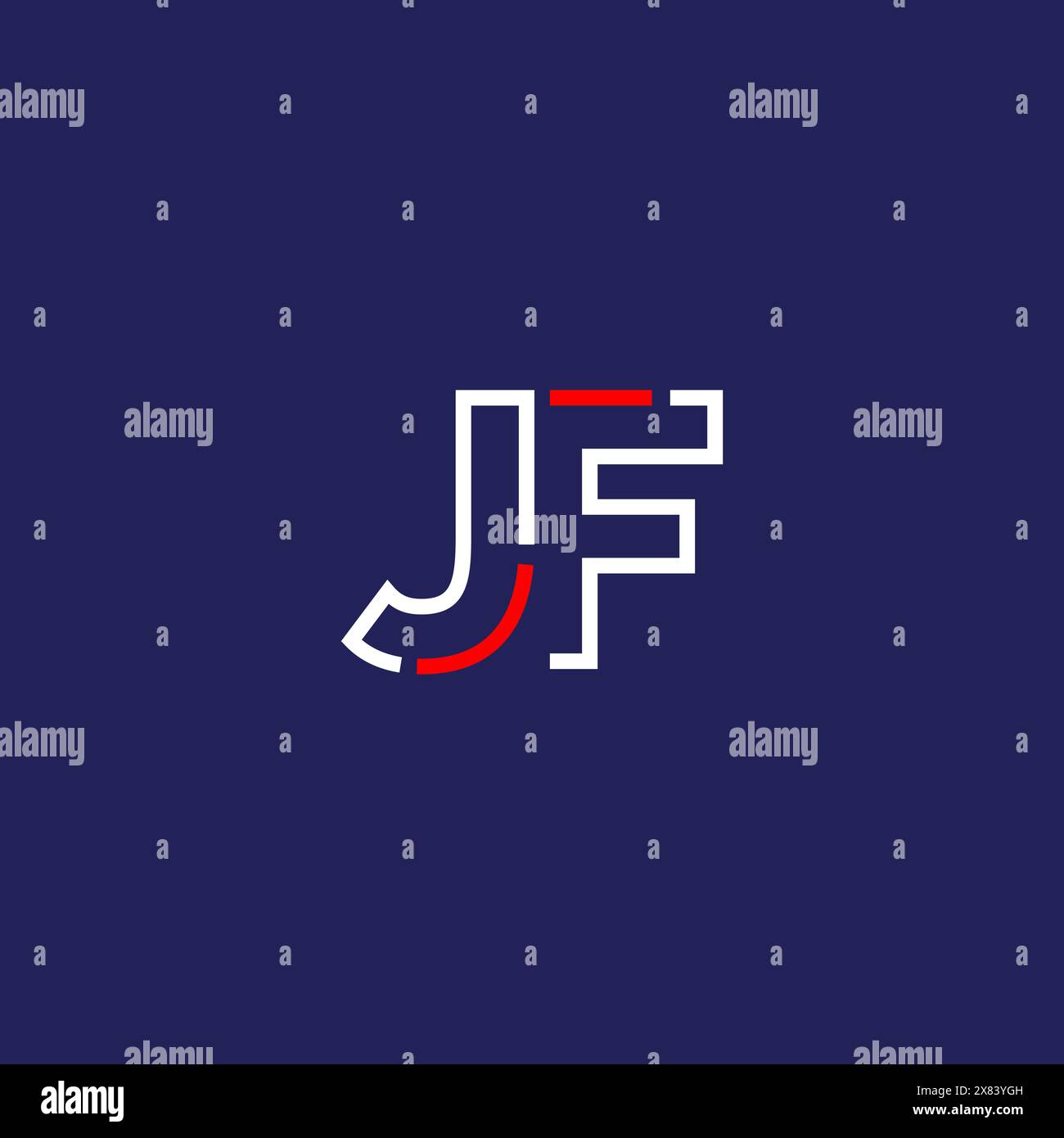 JF tech logo concept design Stock Vector Image & Art - Alamy