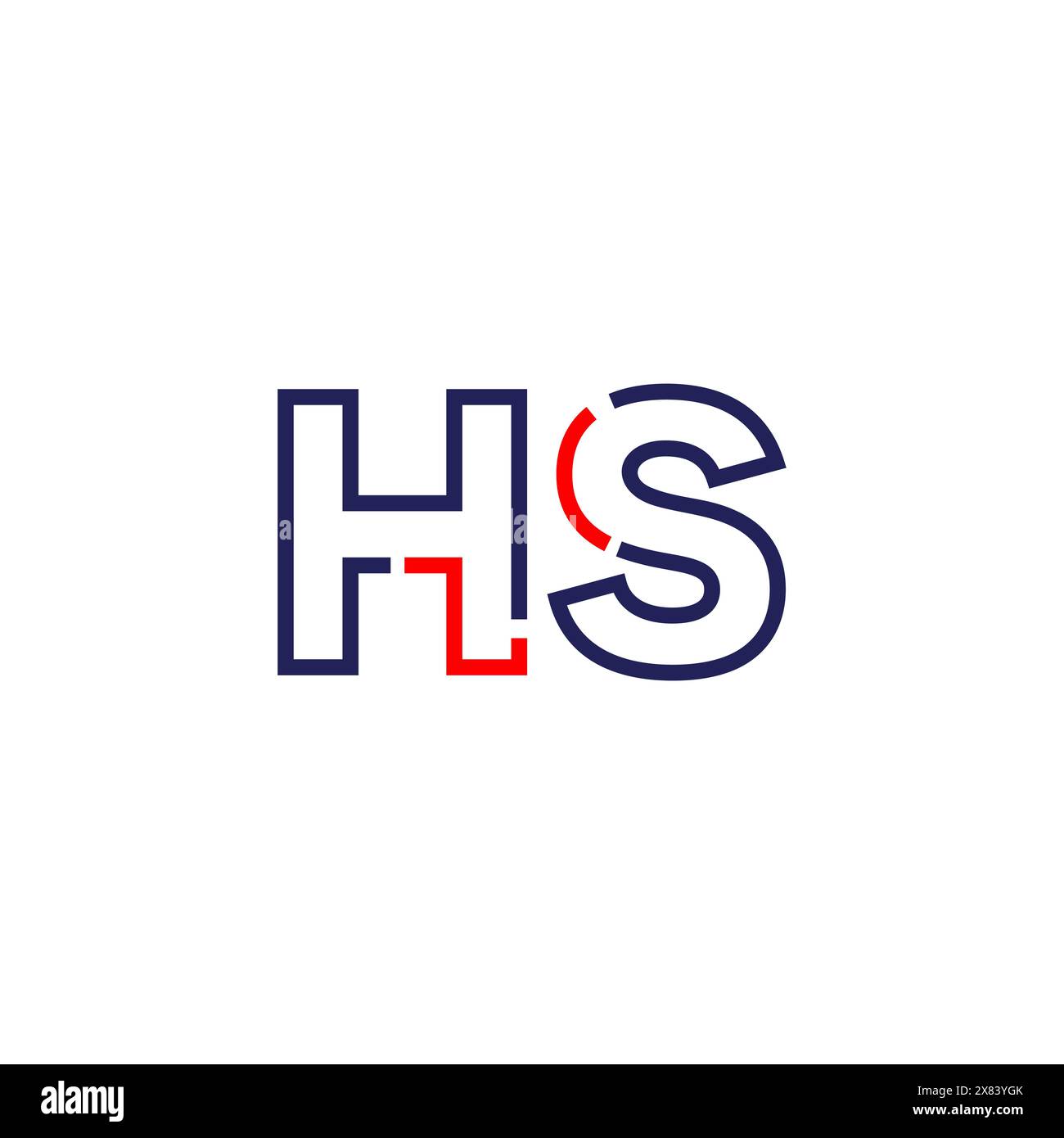 Hs modern logo Cut Out Stock Images & Pictures - Alamy