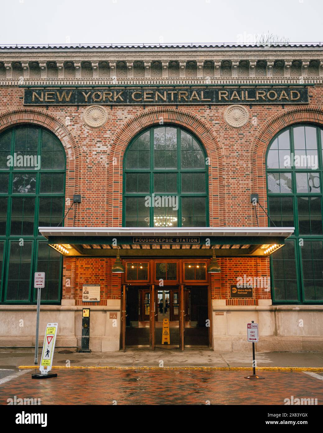 Poughkeepsie Train Station architecture, Poughkeepsie, New York Stock ...