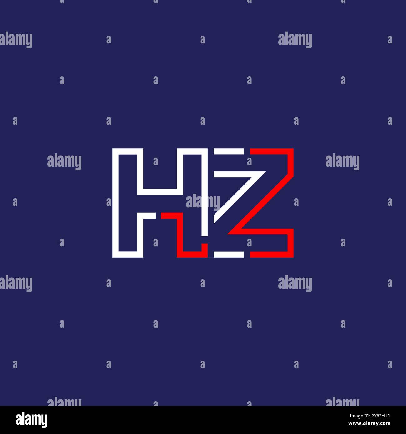 HZ tech logo concept design Stock Vector Image & Art - Alamy