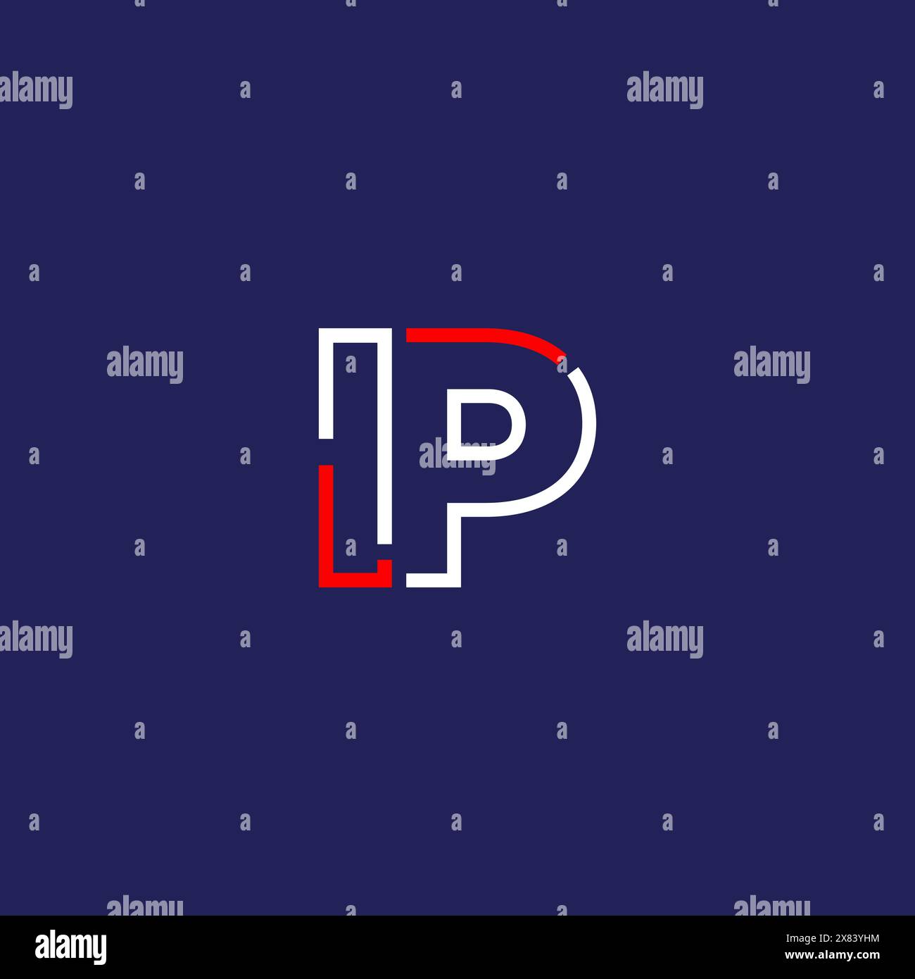 Ip logo design hi-res stock photography and images - Alamy
