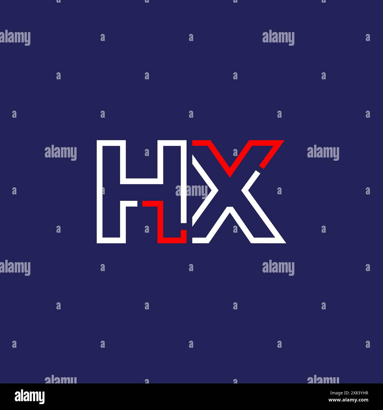 Hx tech logo Stock Vector Images - Alamy
