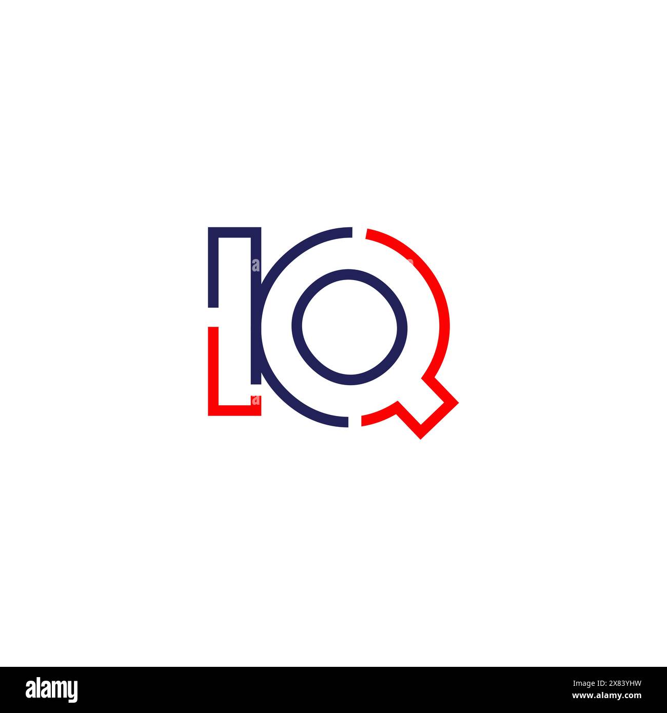 IQ tech logo concept design Stock Vector Image & Art - Alamy