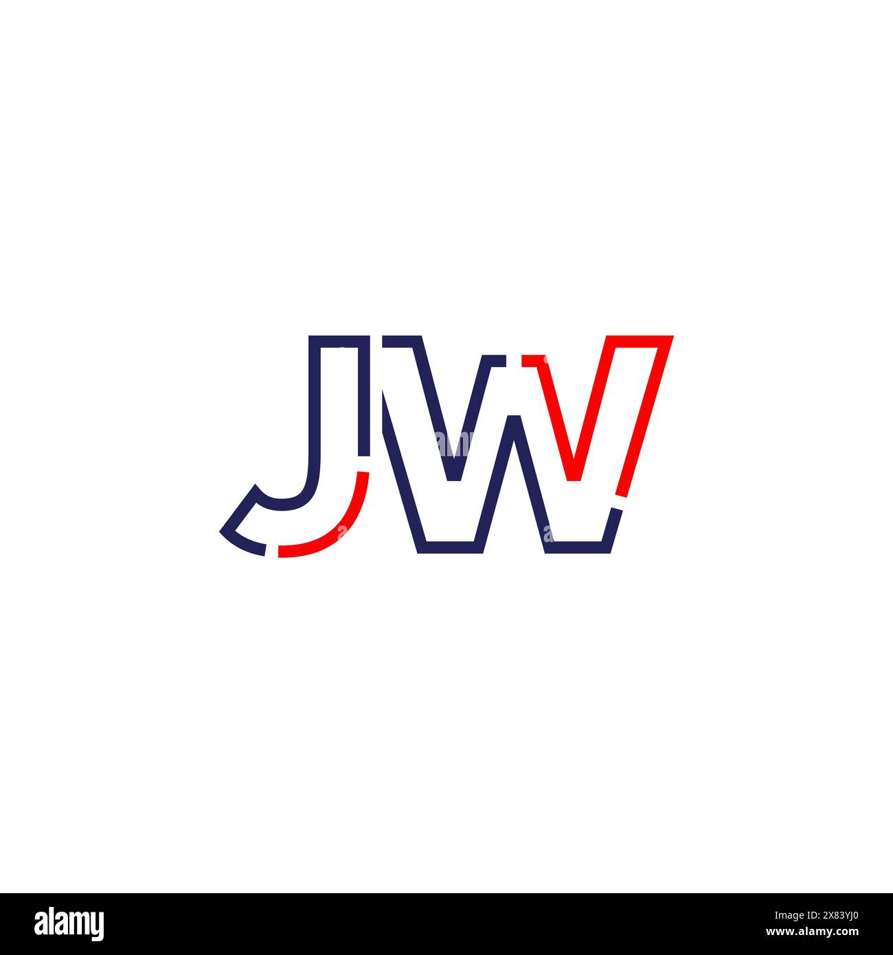 Jw logo design hi-res stock photography and images - Alamy