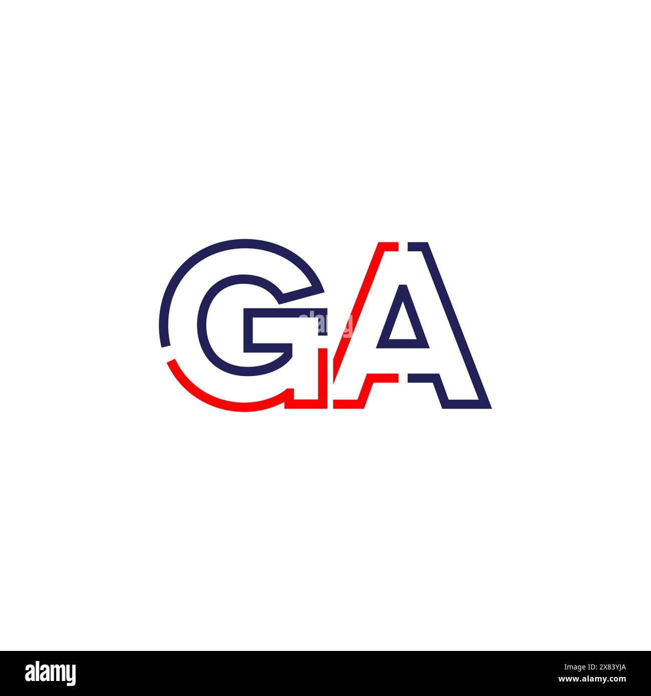 Ga symbol hi-res stock photography and images - Alamy