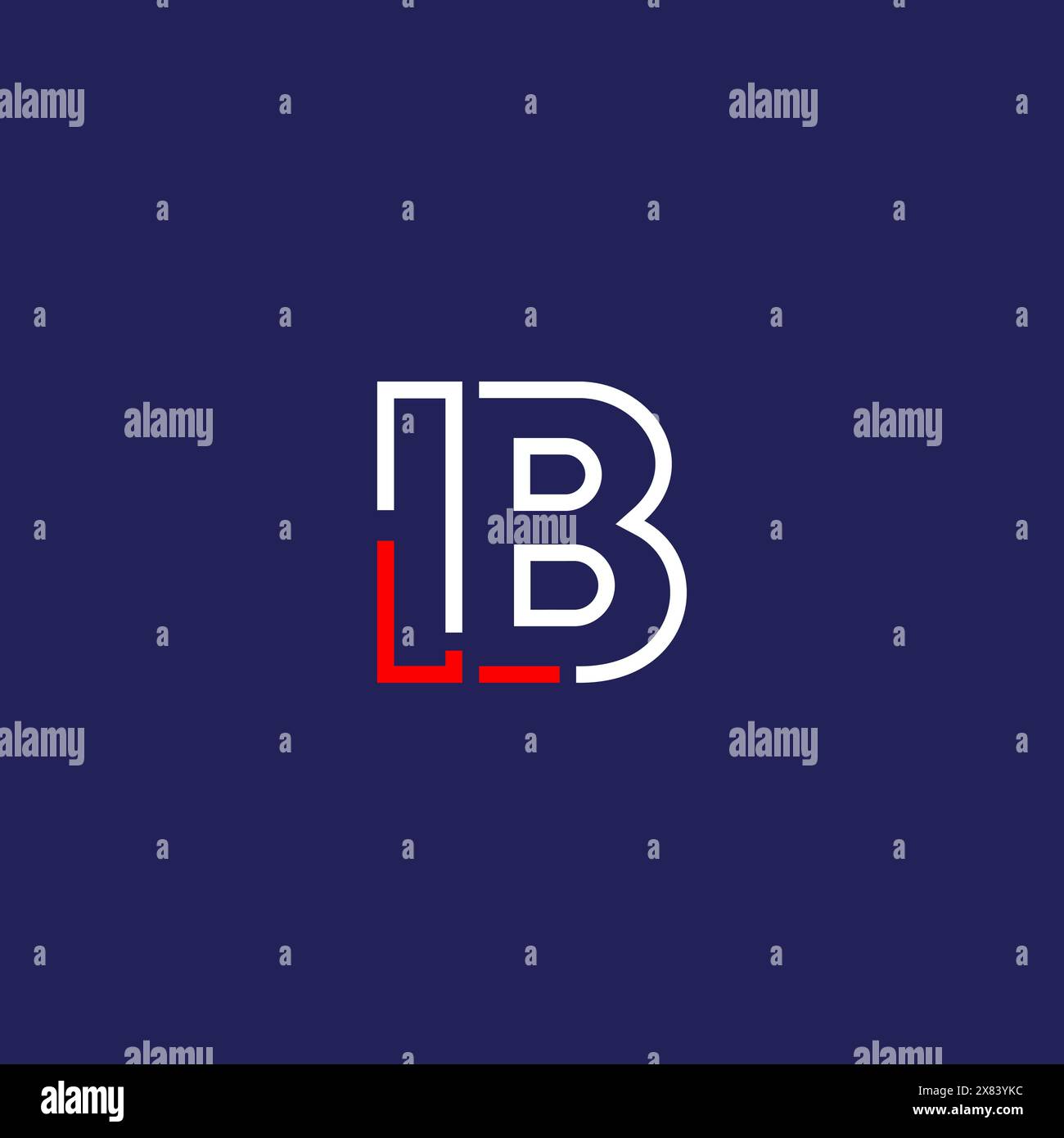 Ib logo design hi-res stock photography and images - Alamy