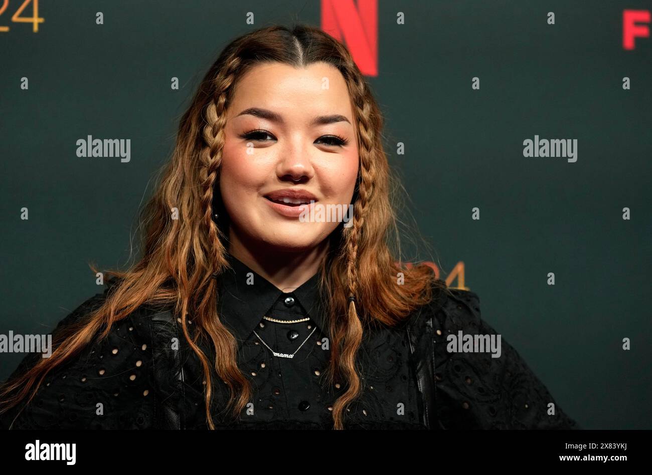 Elizabeth Yu, a cast member in "Avatar: The Last Airbender," poses at a ...