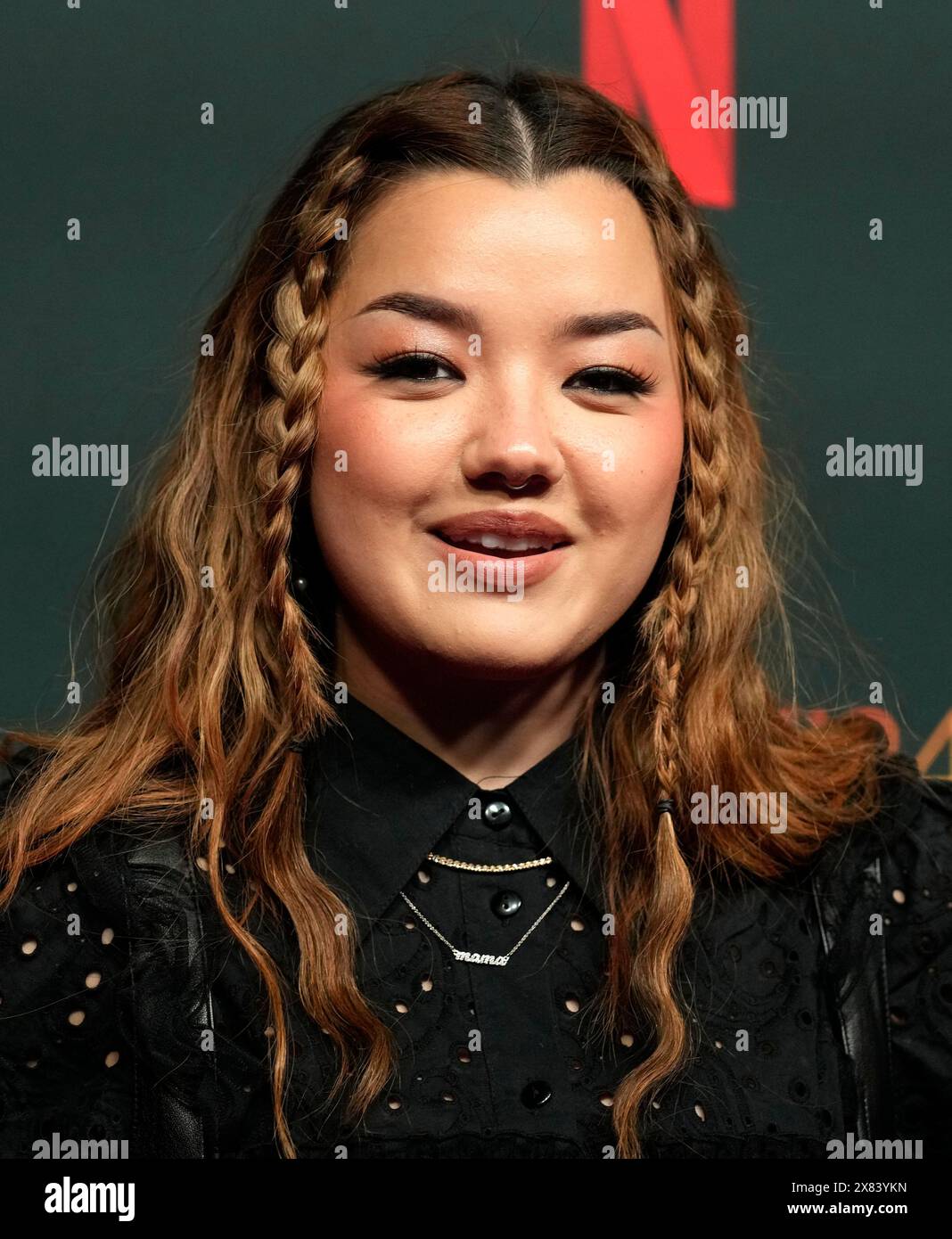 Elizabeth Yu, a cast member in "Avatar: The Last Airbender," poses at a ...