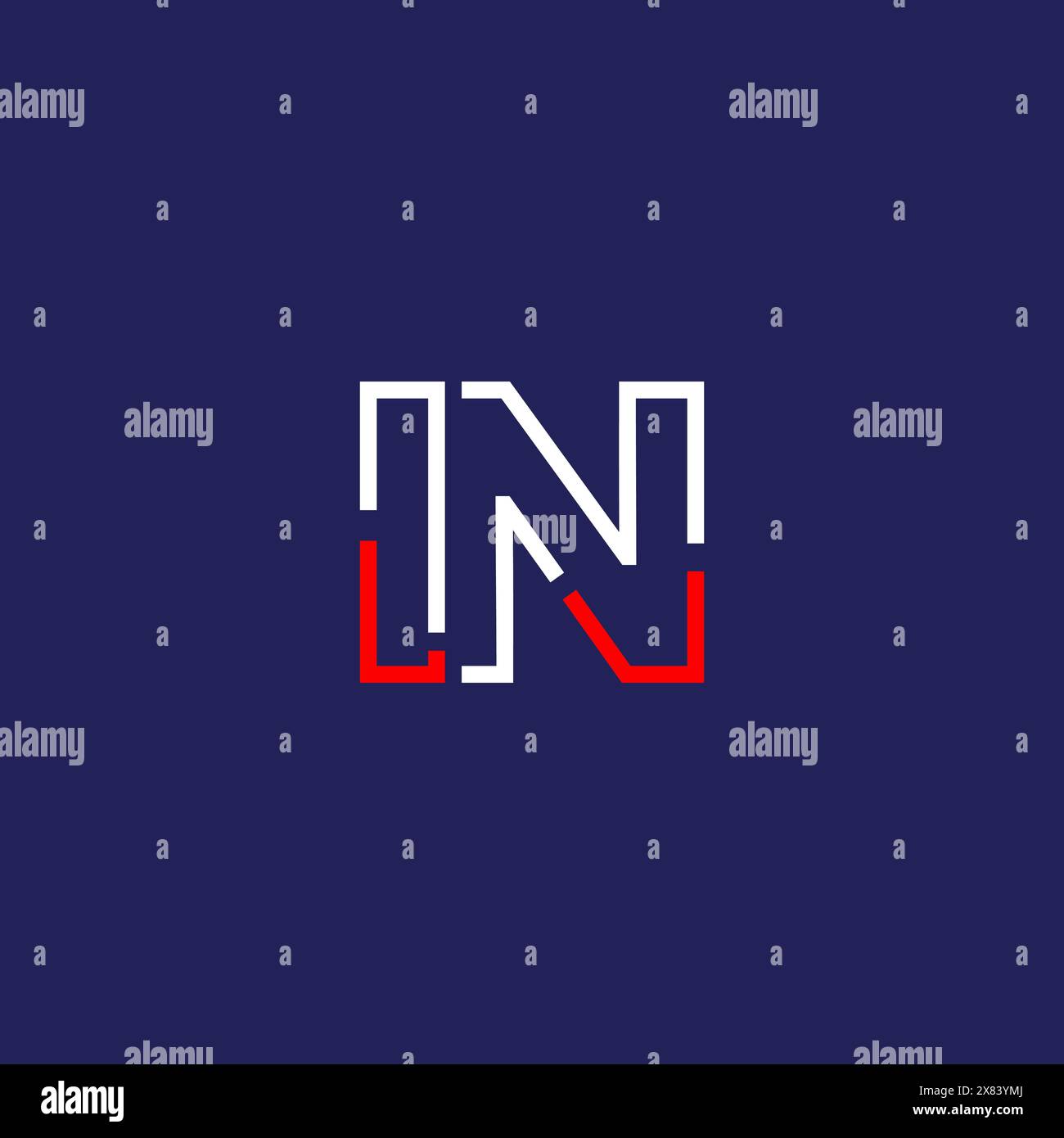 IN tech logo concept design Stock Vector Image & Art - Alamy