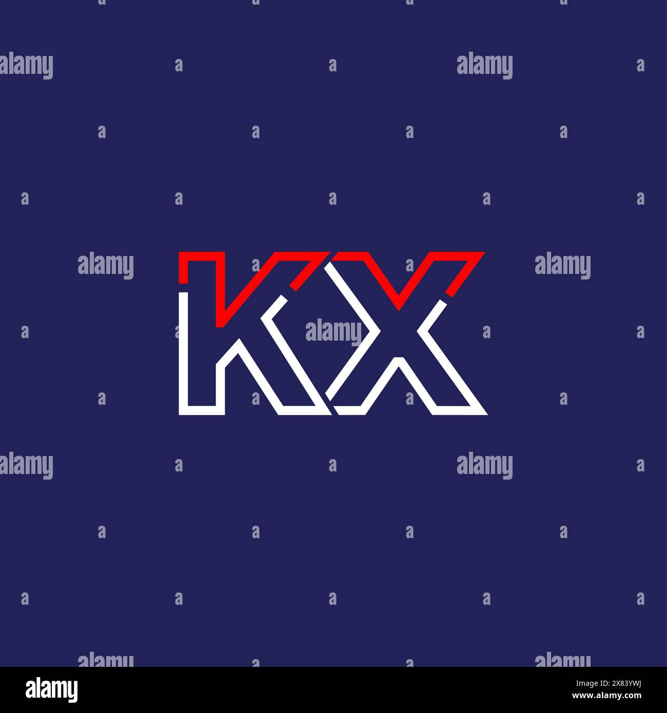 Kx modern logo hi-res stock photography and images - Alamy