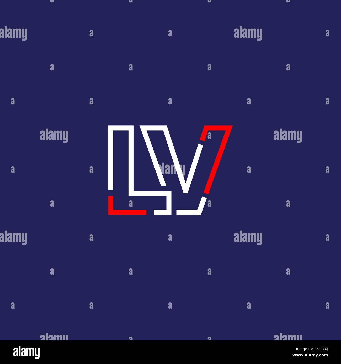 Lv logo design hi-res stock photography and images - Alamy