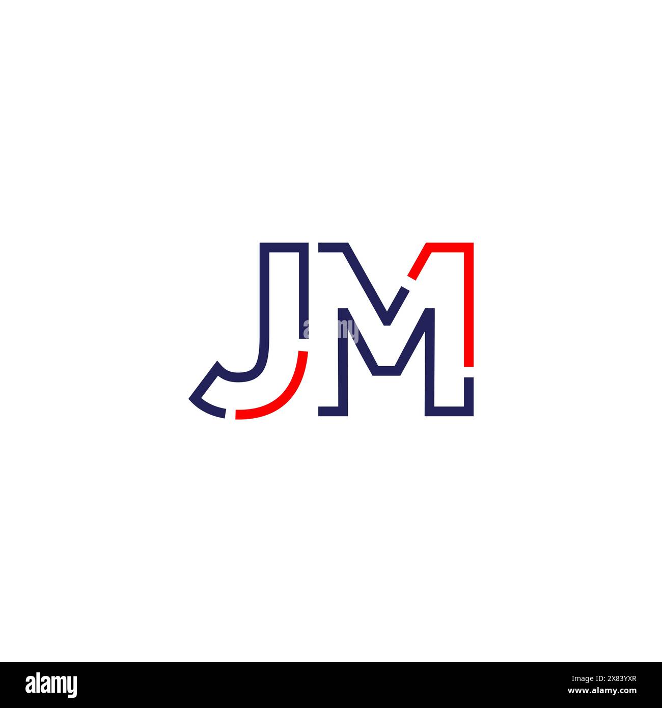 Jm logo design hi-res stock photography and images - Alamy