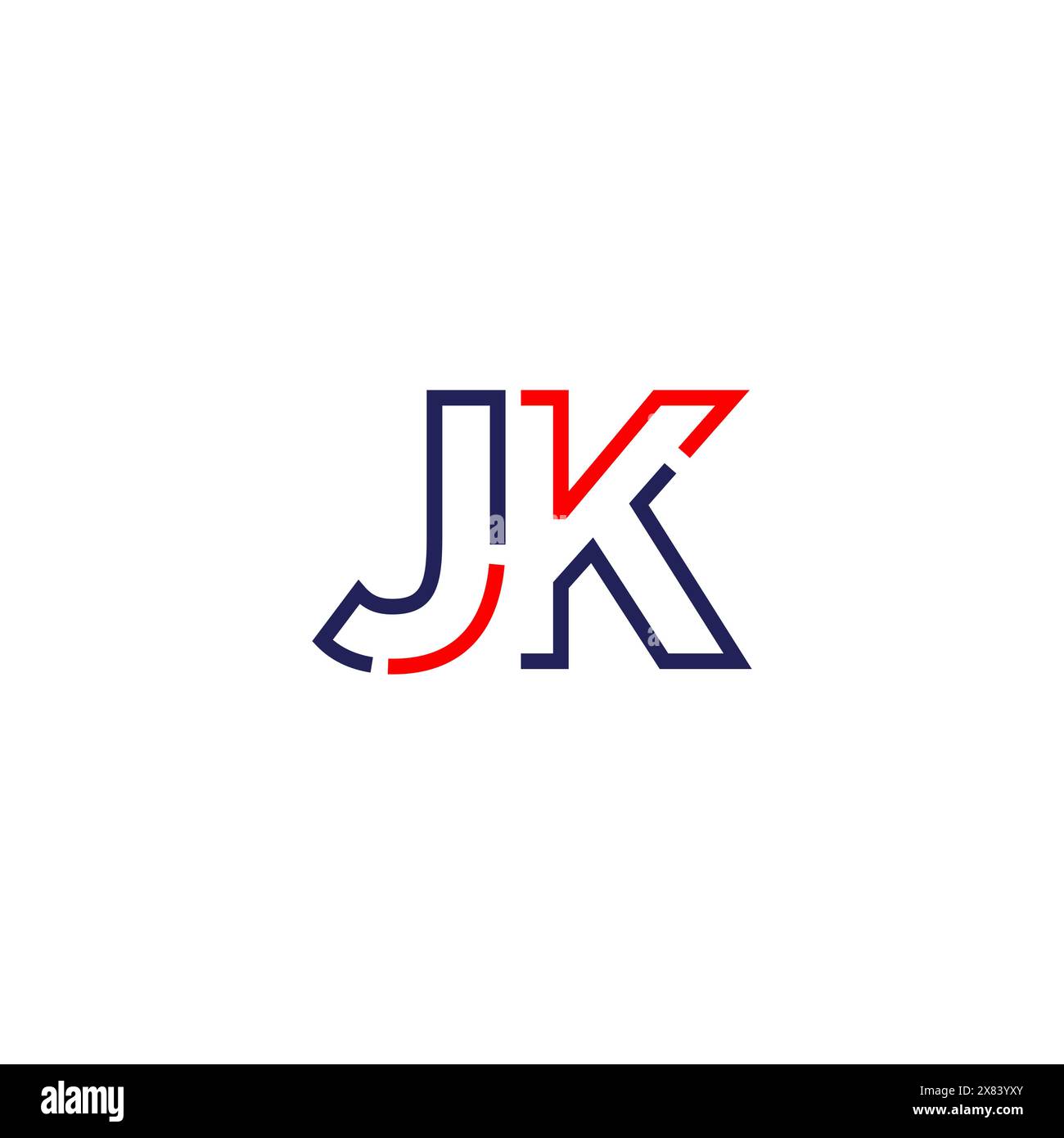Jk Tech Logo Concept Design Stock Vector Image And Art Alamy