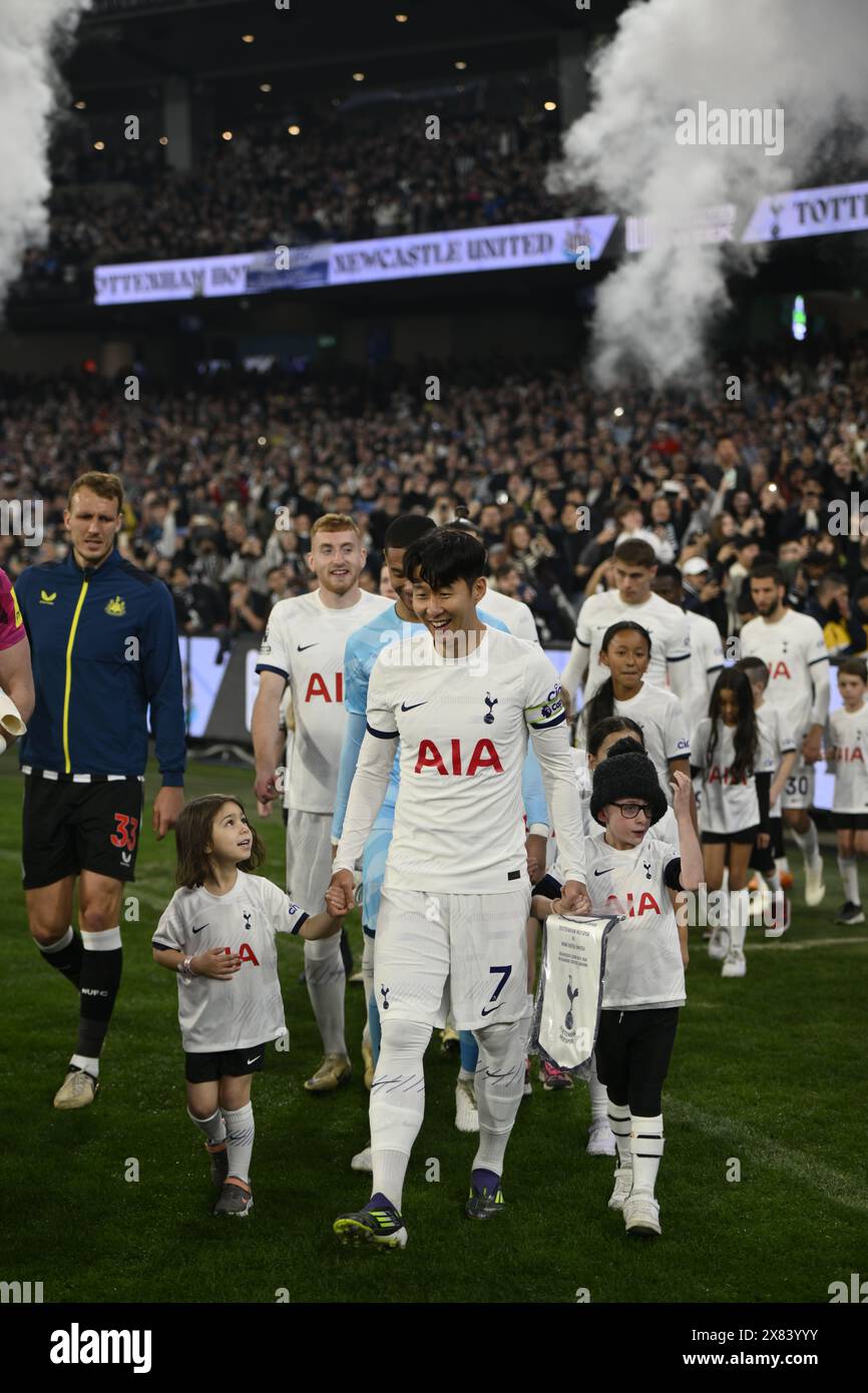 MELBOURNE, AUSTRALIA. 22 May, 2024. Pictured: Tottenham Hotspur forward ...