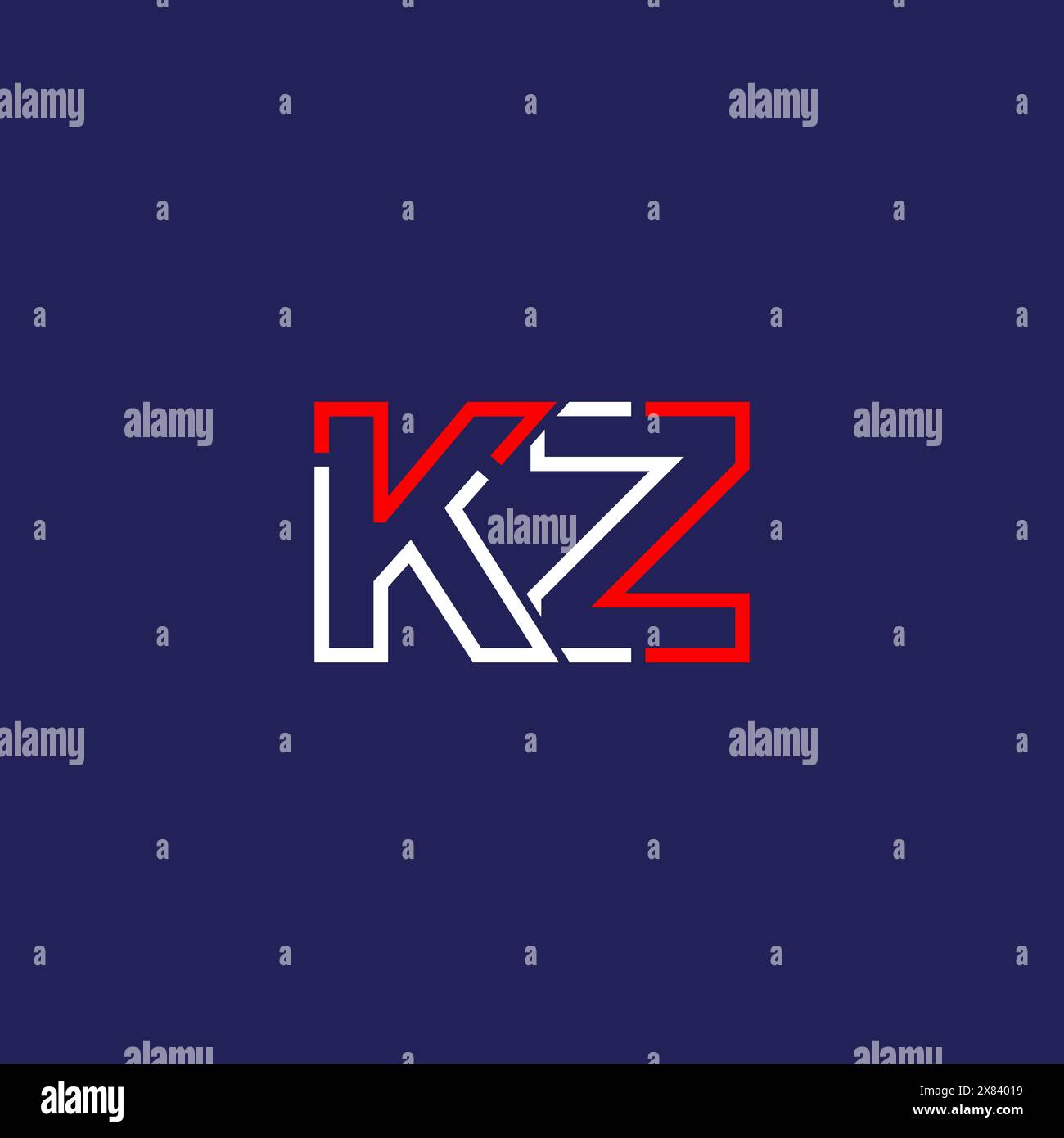 KZ tech logo concept design Stock Vector Image & Art - Alamy