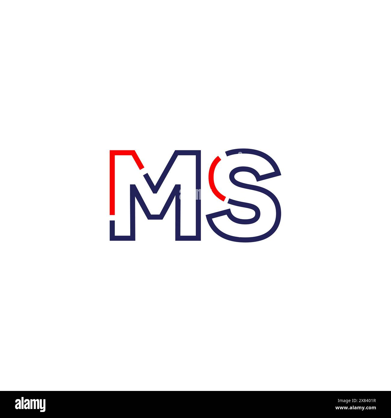Ms logo design hi-res stock photography and images - Alamy