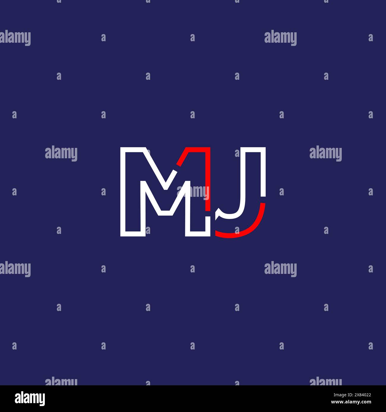 Mj logo design hi-res stock photography and images - Alamy