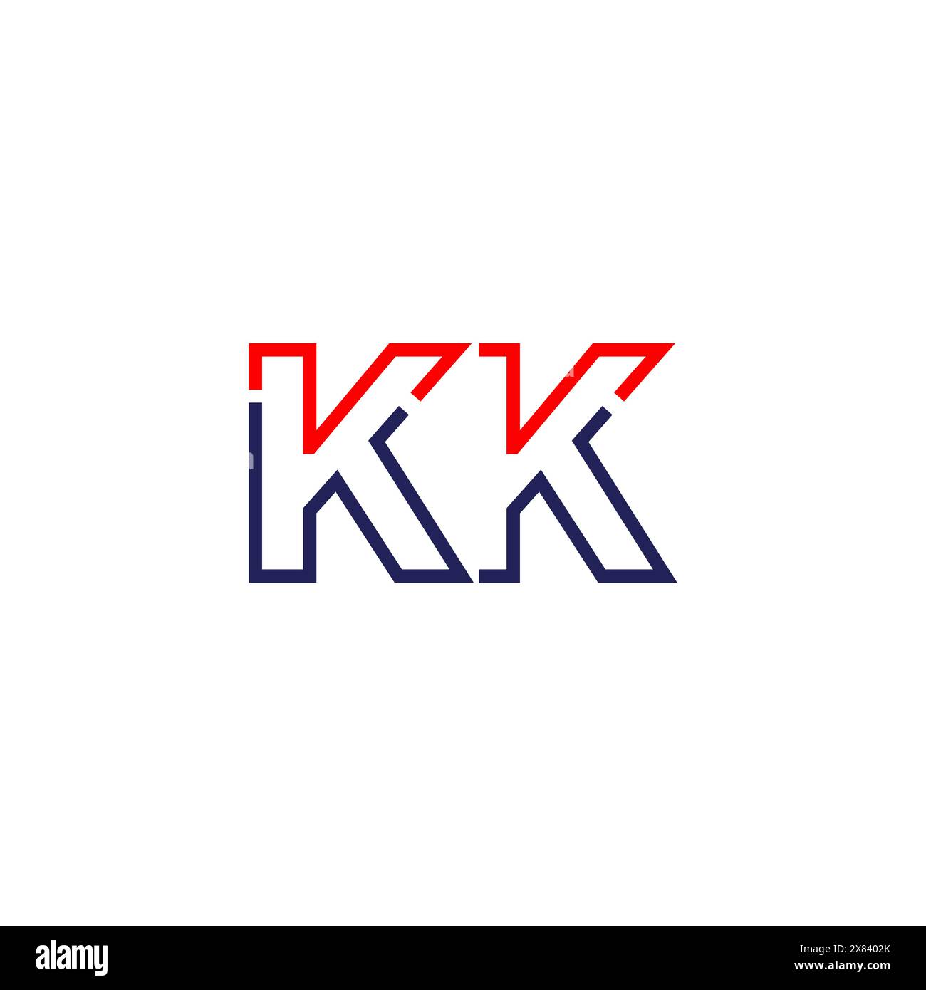 Kk logo design Cut Out Stock Images & Pictures - Alamy