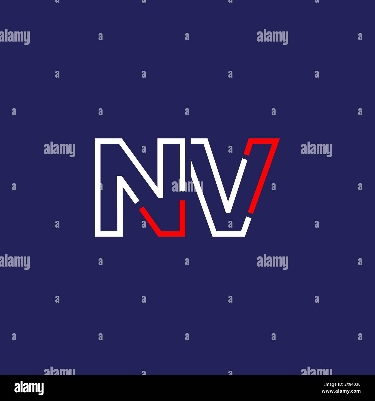 NV tech logo concept design Stock Vector Image & Art - Alamy
