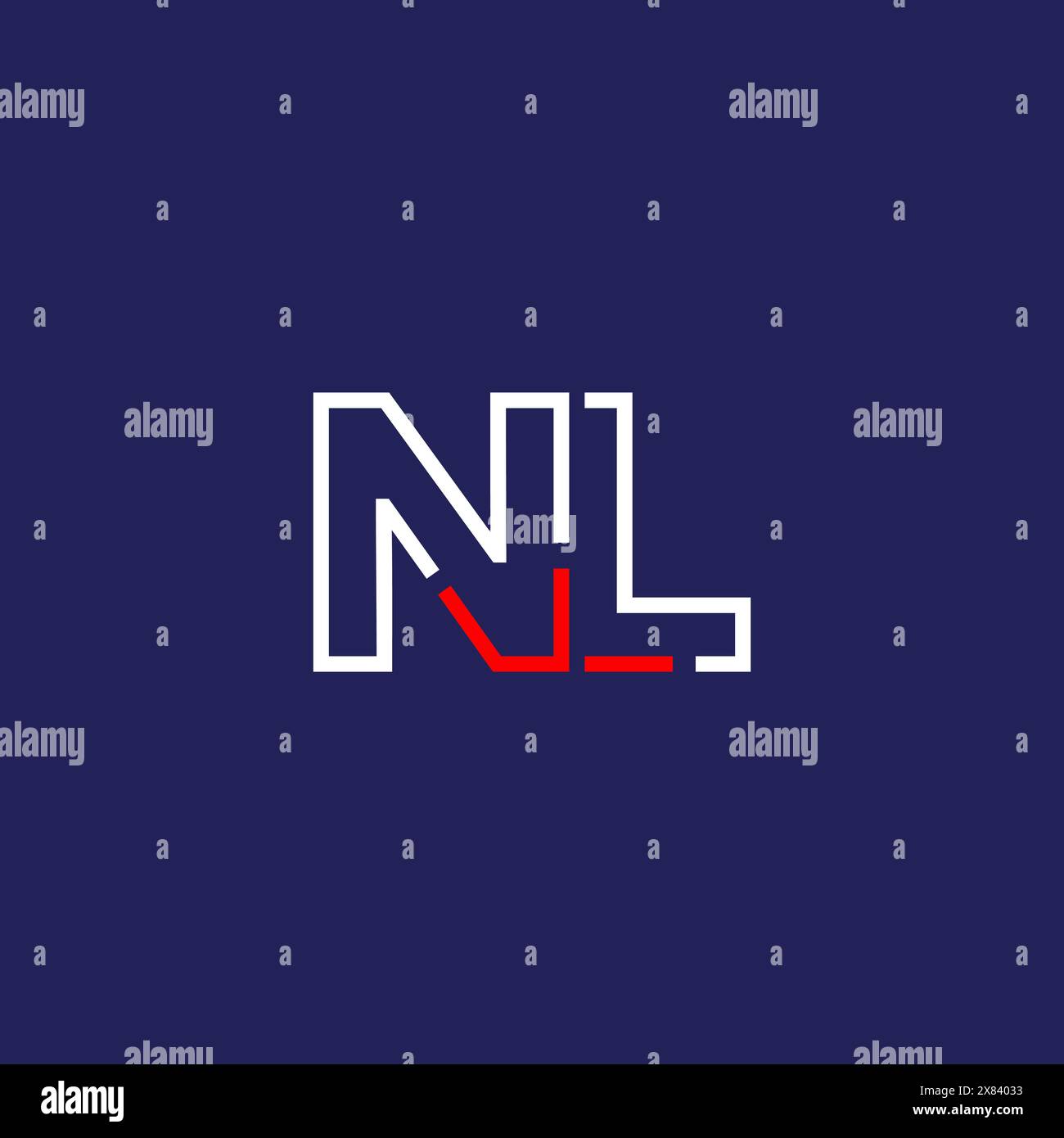 Nl logo design hi-res stock photography and images - Alamy