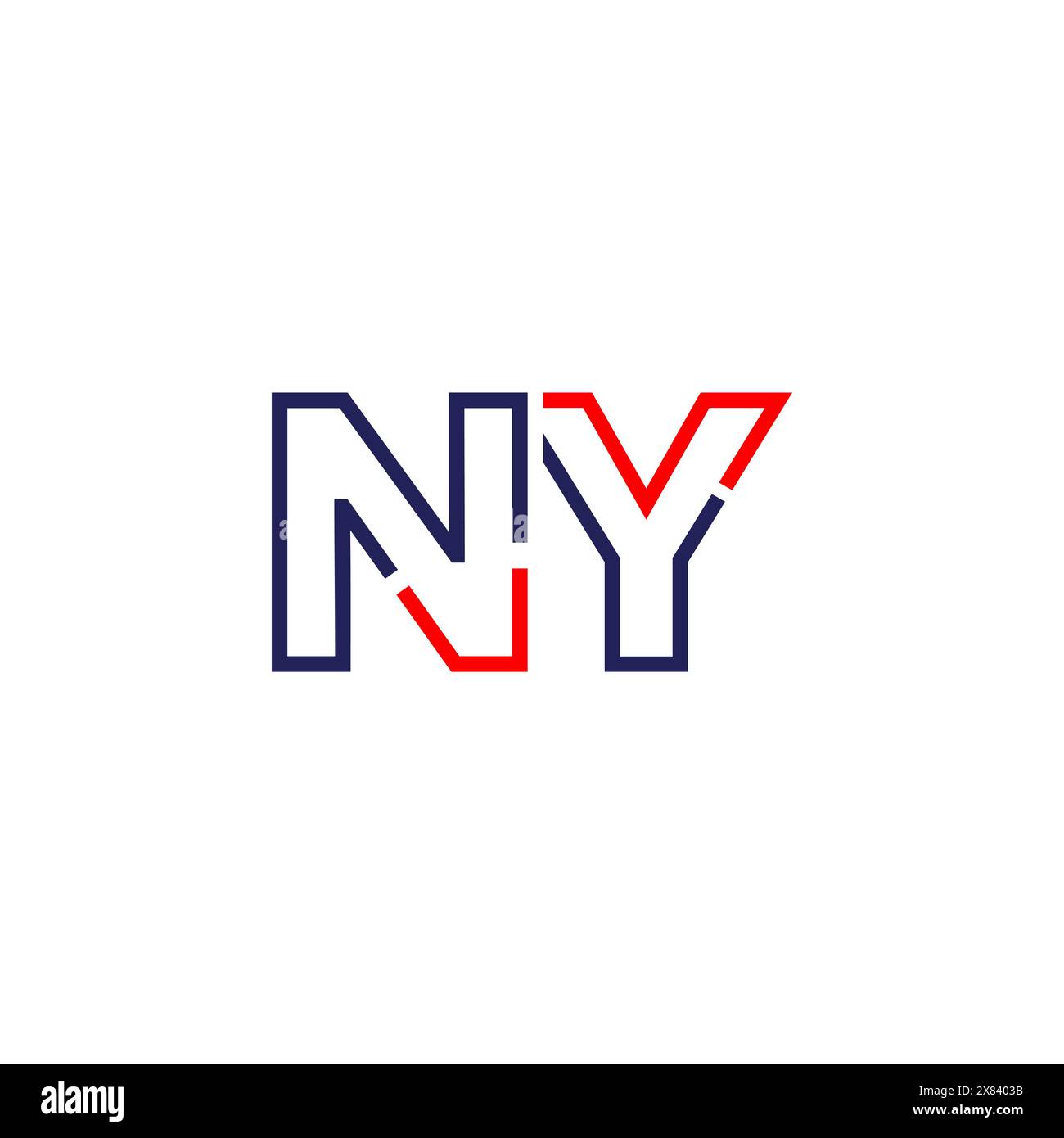 Ny logo design Cut Out Stock Images & Pictures - Alamy