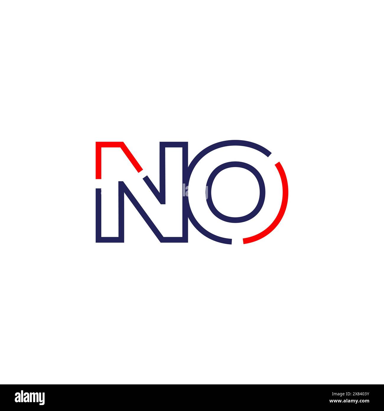 NO tech logo concept design Stock Vector Image & Art - Alamy