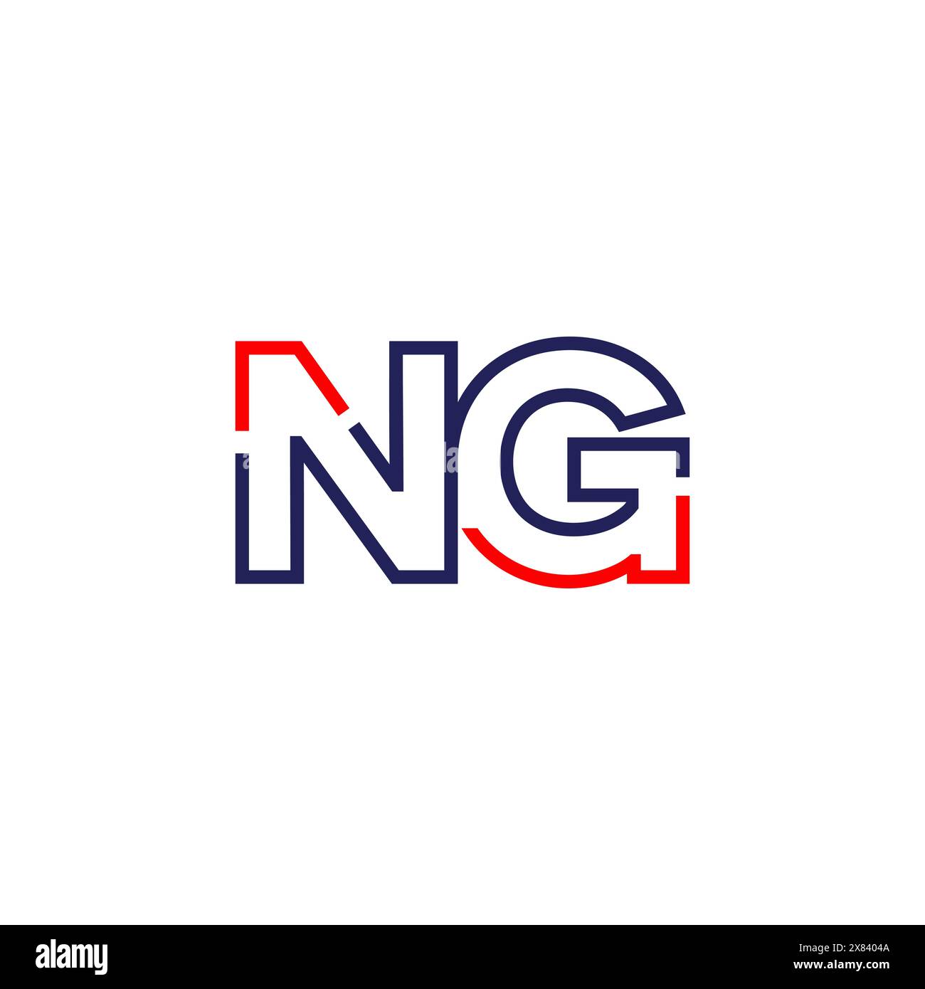 Ng logo design Stock Vector Images - Alamy
