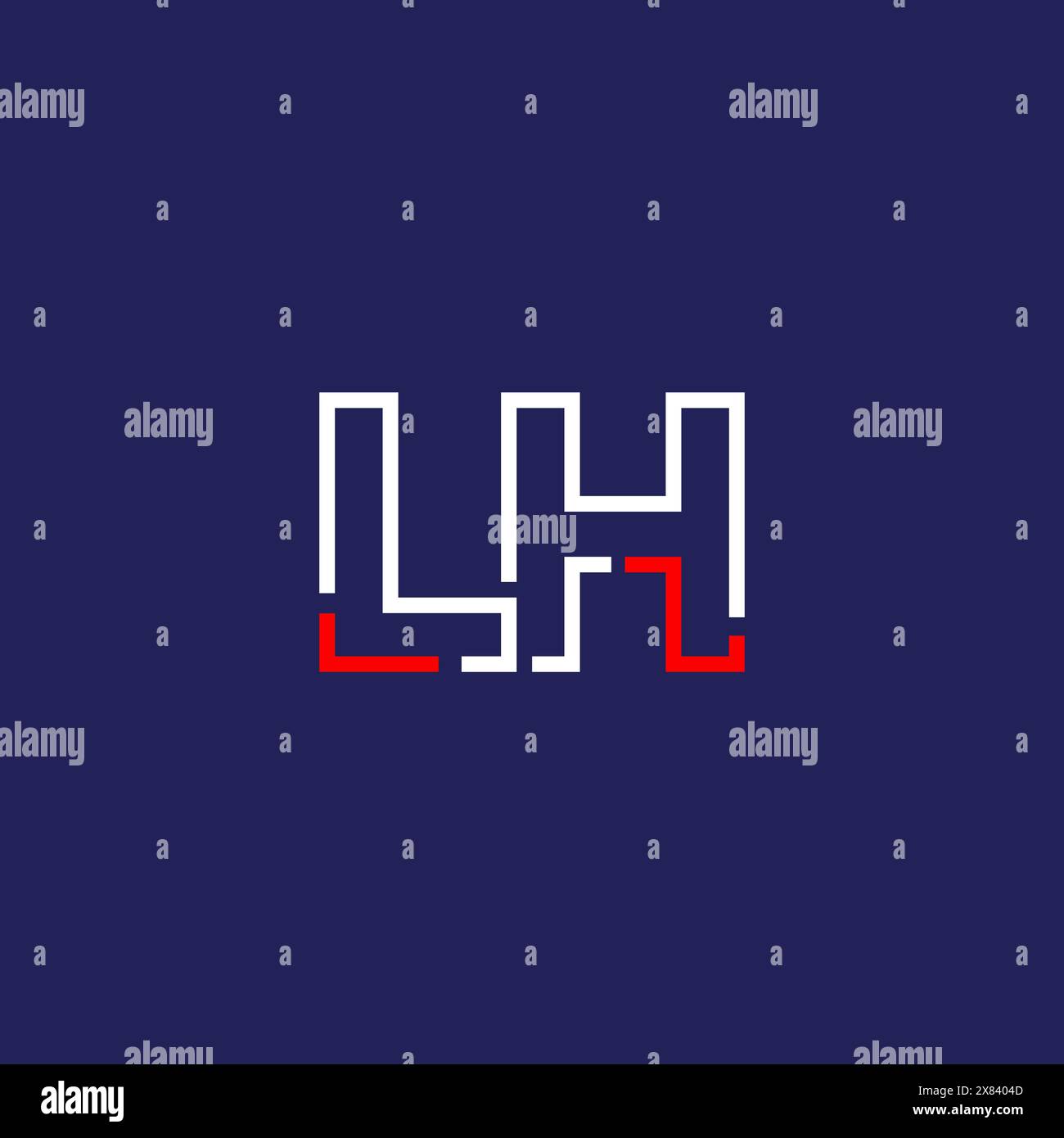 Lh logo design hi-res stock photography and images - Alamy