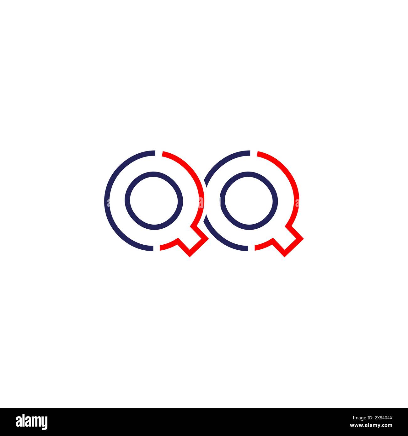 QQ tech logo concept design Stock Vector Image & Art - Alamy