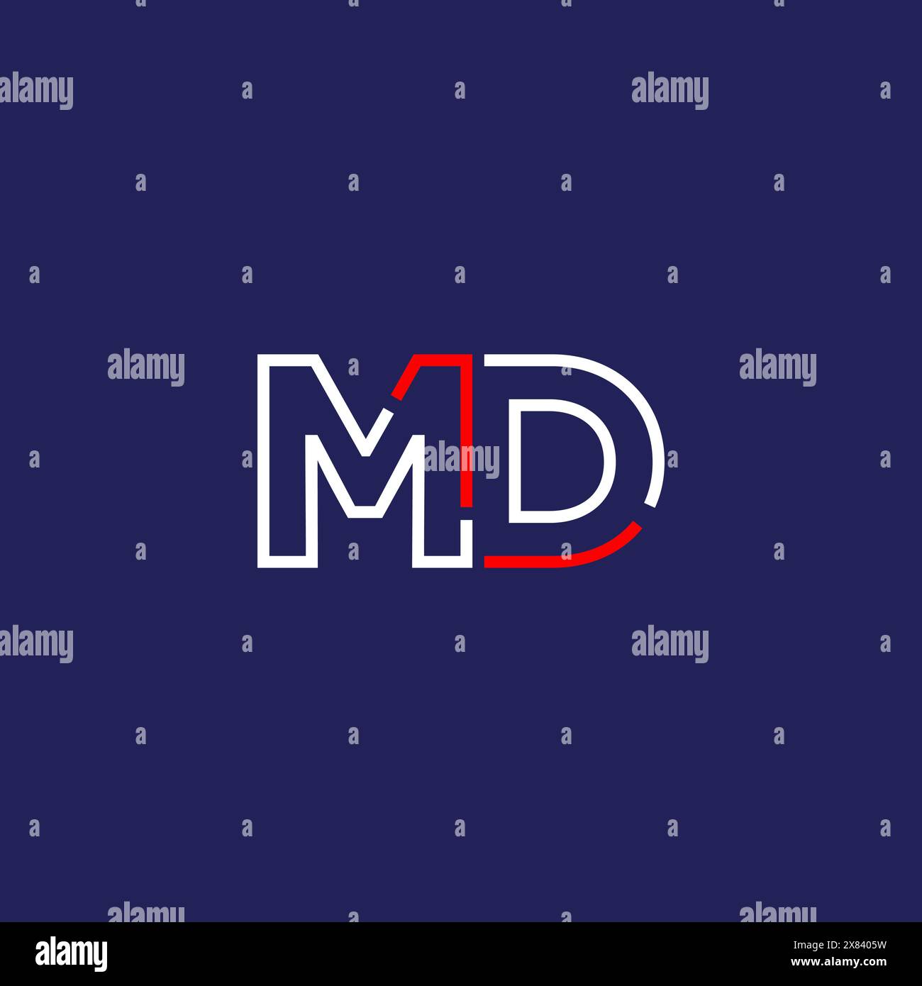 MD tech logo concept design Stock Vector Image & Art - Alamy