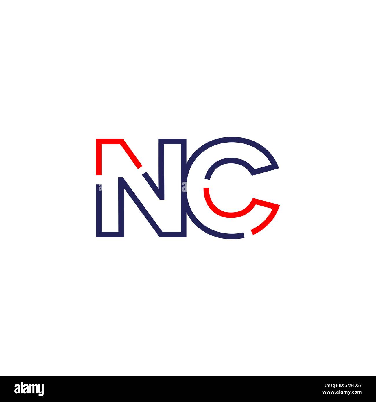 NC tech logo concept design Stock Vector Image & Art - Alamy