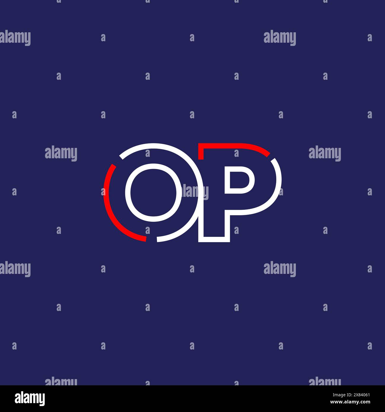 OP tech logo concept design Stock Vector Image & Art - Alamy