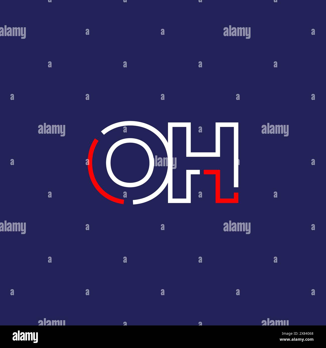 Oh tech logo hi-res stock photography and images - Alamy