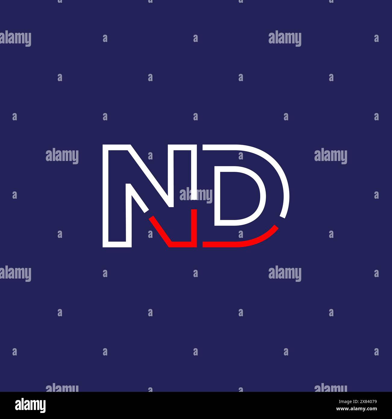 ND tech logo concept design Stock Vector Image & Art - Alamy